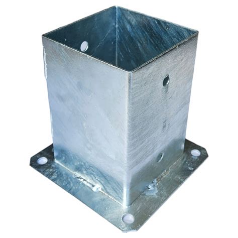 PODSTAWA SŁUPA 100x100mm PRZYKRĘCANA DO BETONU WSPORNIK KOTWA 10x10cm