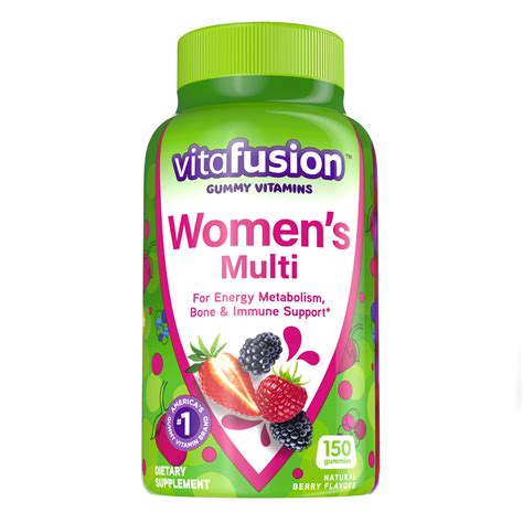 Vitafusion Womens Multivitamin Gummies Daily Vitamins For Women Berry