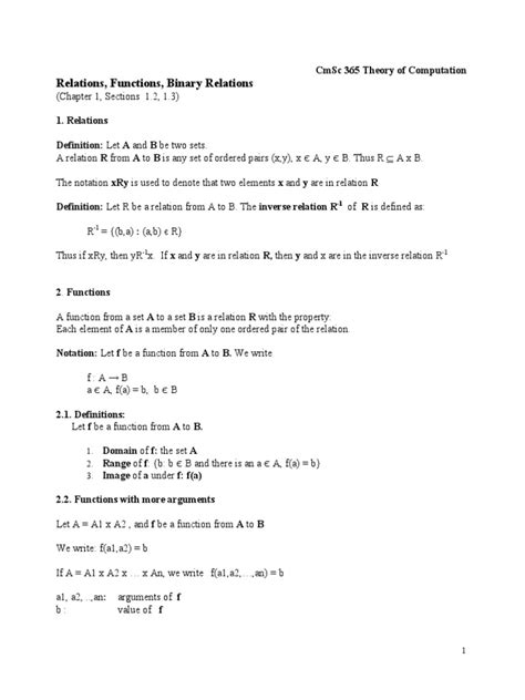 relations functions binary relations pdf function mathematics analysis