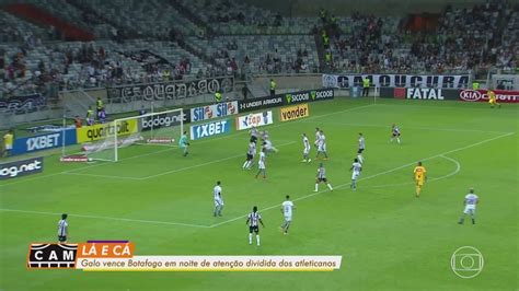 Globo Esporte MG Atlético MG vence o Botafogo por 2 a 0 no Mineirão