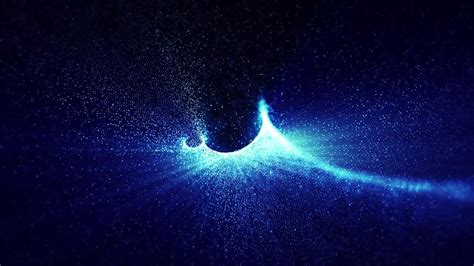 blue glowing particle wave stock motion graphics motion array
