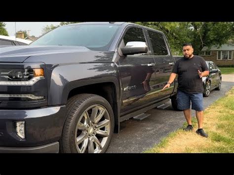 YITAMOTOR Drop Side Steps Running Board 2018 Chevy Silverado Crew Cab