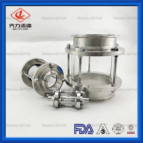304 316L Sanitary Stainless Steel Liquid Level Tank Sight Glass Column