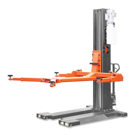 RH M2500ES REACH Single Post Car Lift Auto Hydraulic Lift 1 Post Car