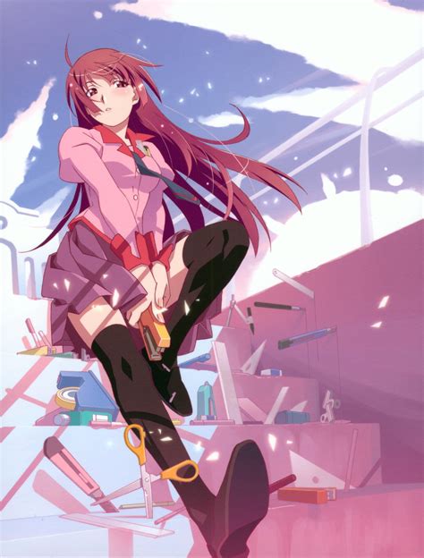 Senjougahara Hitagi Bakemonogatari Image By Watanabe Akio
