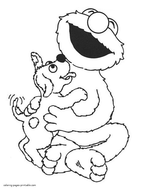 Elmo Birthday Coloring Pages Coloring Pages Printable