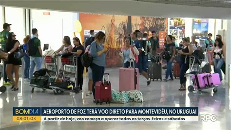 Voo direto entre Foz do Iguaçu e Montevidéu no Uruguai começa a