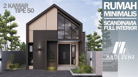 Desain Rumah Minimalis 1 Lantai Gaya Scandinavian Modern 6x9 Tipe 50