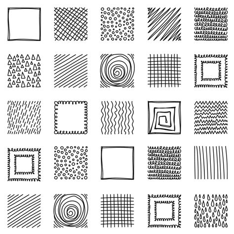 Square Abstract Line Black Seamless Patterns Rectangle Contemporary