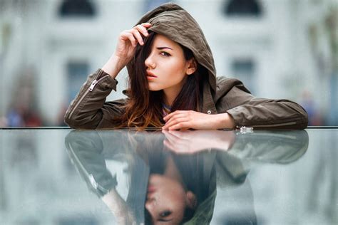 Delaia Gonzalez Women Model Brunette Looking At Viewer Portrait Long Hair Hair In Face Jacket