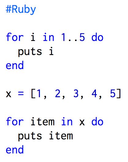 Jenna Espezua S Blog Looping In Ruby Vs Looping In Javascript