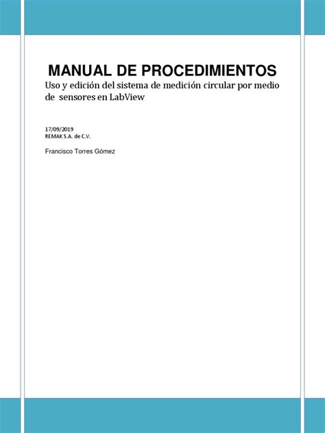 manual de procedimientos circulares arduino pdf color diodo emisor de luz