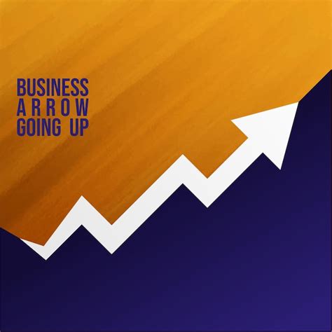 Premium Vector Business Success Growth Arrow With Arrow Moving Upwards