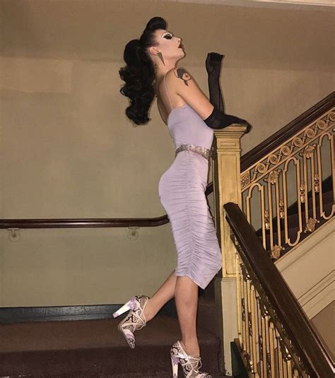 Violet Chachki Rupaul S Drag Race Backless Red Carpet Dress