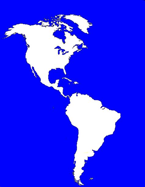 Blank North And South America Map Online Map Around The World