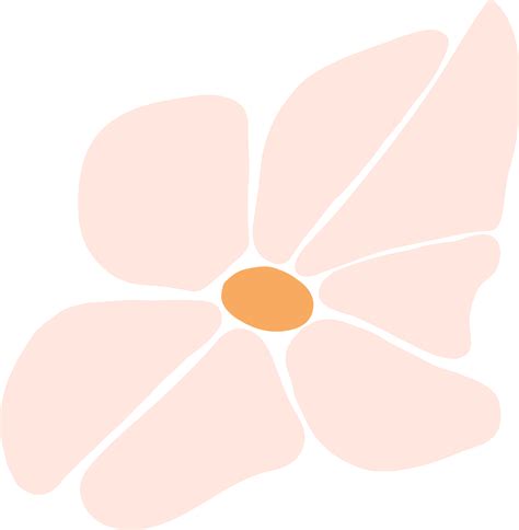 Retro Groovy Margarida Flor Png