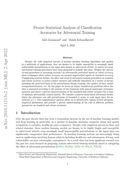 precise statistical analysis of classification pdf statistical classification accuracy and