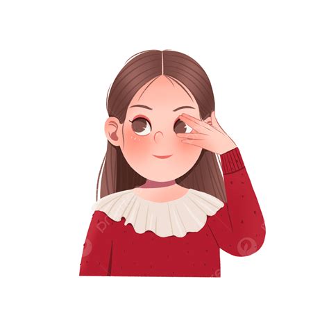 Hand Drawn Avatar White Transparent Hand Drawn Girl Cartoon Avatar
