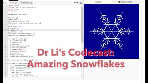 drawing amazing snowflakes in python youtube