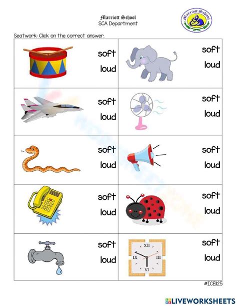 Sounds Worksheet Zone