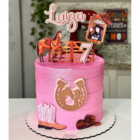 Topo De Bolo BOIADEIRA ANA CASTELO Topper Personalizado Shopee Brasil