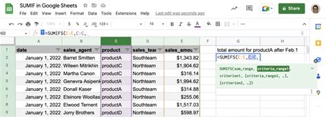 Sumif Sumifs In Google Sheets Formula Examples Layer Blog