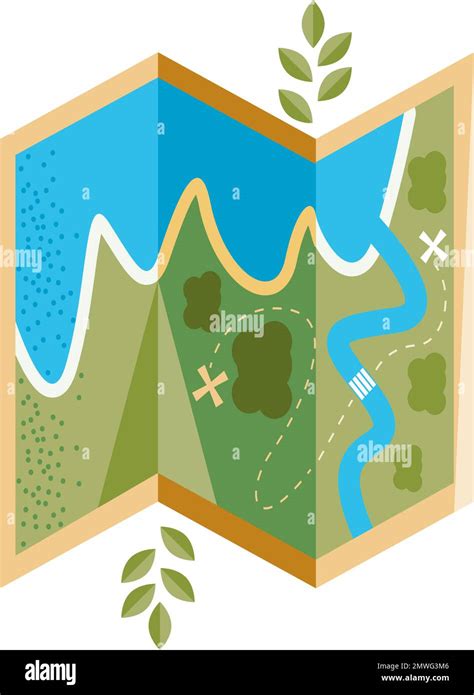 Paper Map Guide Stock Vector Image Art Alamy