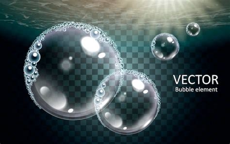 Premium Vector Soap Bubble Element