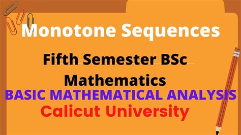 monotone sequences increasing and decreasing sequences examples youtube