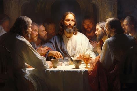 A Última Ceia capturando o momento profundo da última ceia Jesus