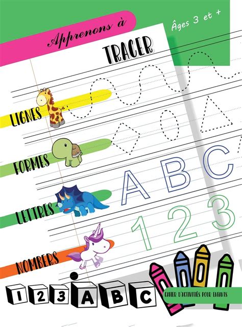 Buy Apprenons à tracer Lignes Formes Lettres Nombres Cahier d
