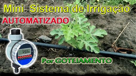 Sistema de irrigação por gotejamento automatizado YouTube