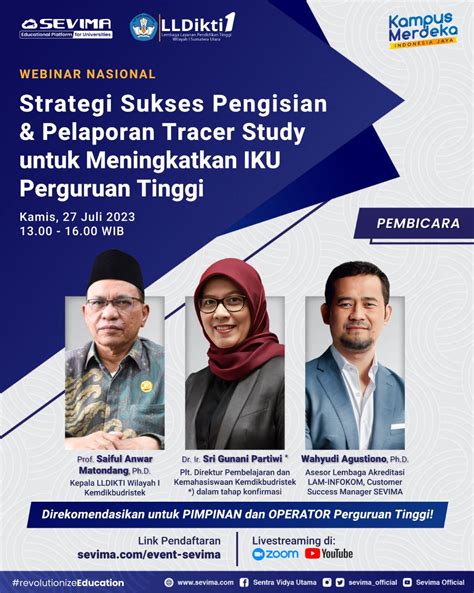 Webinar Strategi Sukses Pengisian Pelaporan Tracer Study Untuk