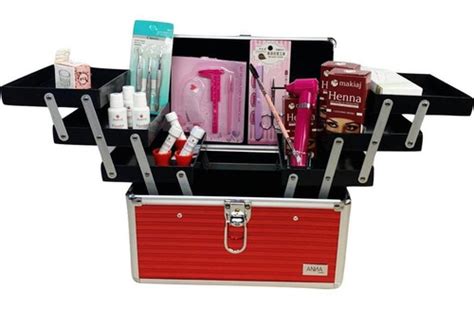 Kit Sobrancelha Profissional Completo Henna Maleta Grande Frete grátis
