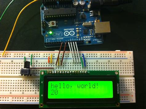 arduino er hello world of arduino uno 2x16 lcd images