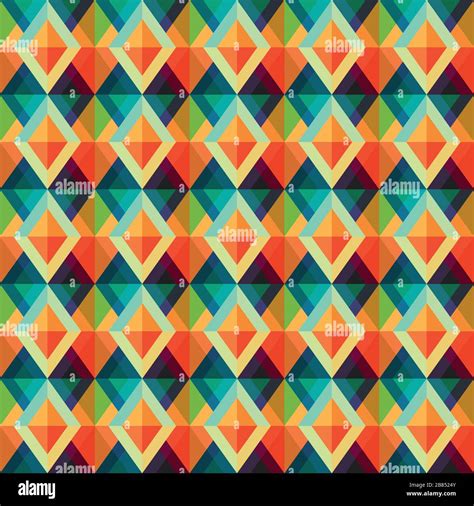 Retro Rhombus Seamless Pattern Stock Vector Image Art Alamy