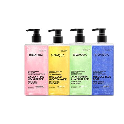 Jual BPOMBIOAQUA 24K Gold Body Wash 400ml Shower Gel English Pear