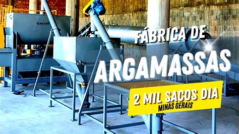 FÁBRICA DE ARGAMASSA COLANTE AC1 AC2 AC3 2000 a 2200 sacos dia YouTube