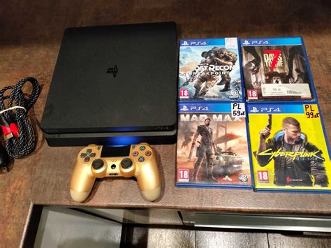 Ps4 slim 1TB 4 gry stan idealny Łódź Górna OLX pl