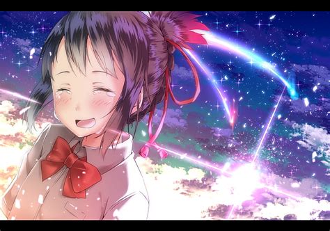 HD Wallpaper Anime Your Name Kimi No Na Wa Mitsuha Miyamizu