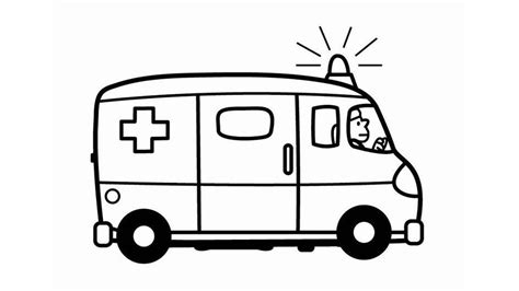 Dibujo De Ambulancia Para Colorear Y Pintar 49300