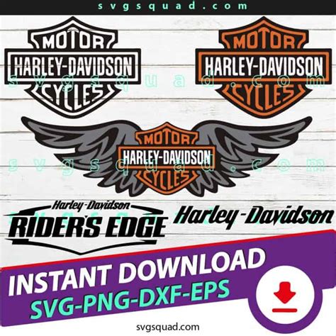 Harley Davidson SVG Vector Cut Files Harley Davidson Logo Svg Png