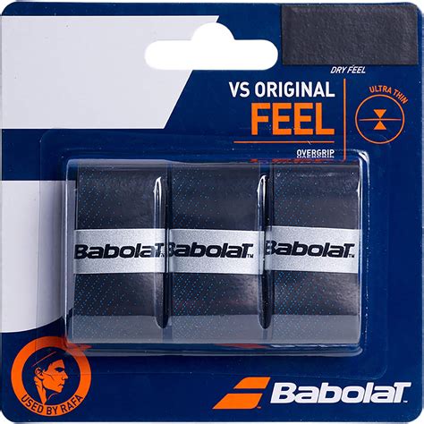 Babolat VS Original Overgrips Pack Of 3 Black Blue Tennisnuts