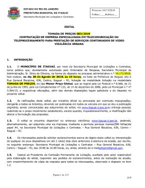 Preenchível Disponível Secretaria Municipal de Licitaes e Contratos Fax