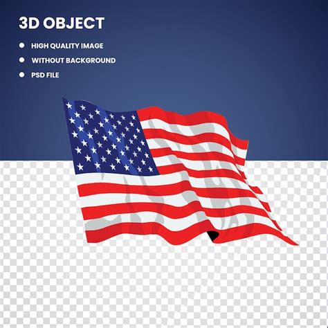 Bandera De Los Estados Unidos Archivo PSD Premium