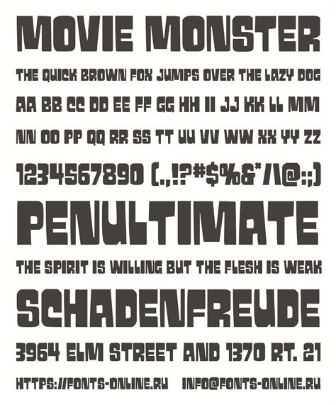 Movie Monster Font