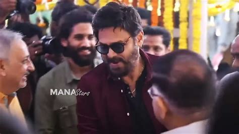 Hero Venkatesh Visuals Thandel Muhurtham Ceremony Naga Chaitanya