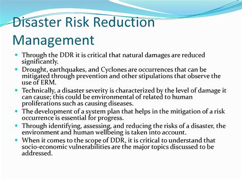 SOLUTION 1 Enterprise Risk Management For Disaster Risk Reduction