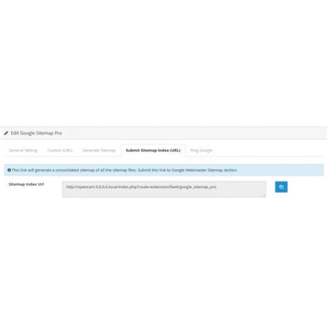 OpenCart Sitemap Generator PRO