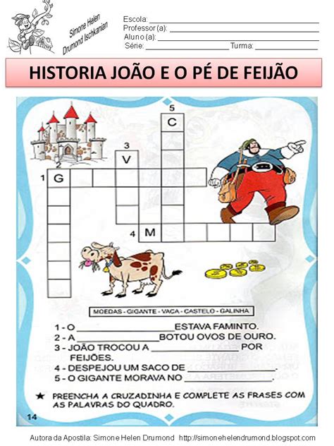 Simone Helen Drumond ATIVIDADES DIVERSAS JOÃO E O PÉ DE FEIJÃO
